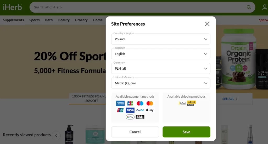 iHerb Poland — Shipping, Delivery Times & Taxes (2026)